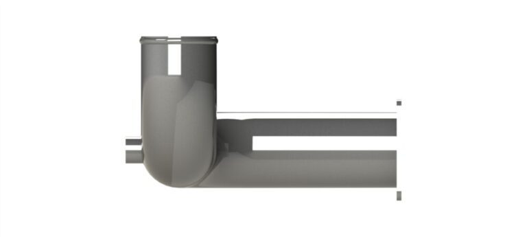 Kenworth Flanged Lower Coolant Tube Replaces OEM: F66-1448 - SP Truck Parts